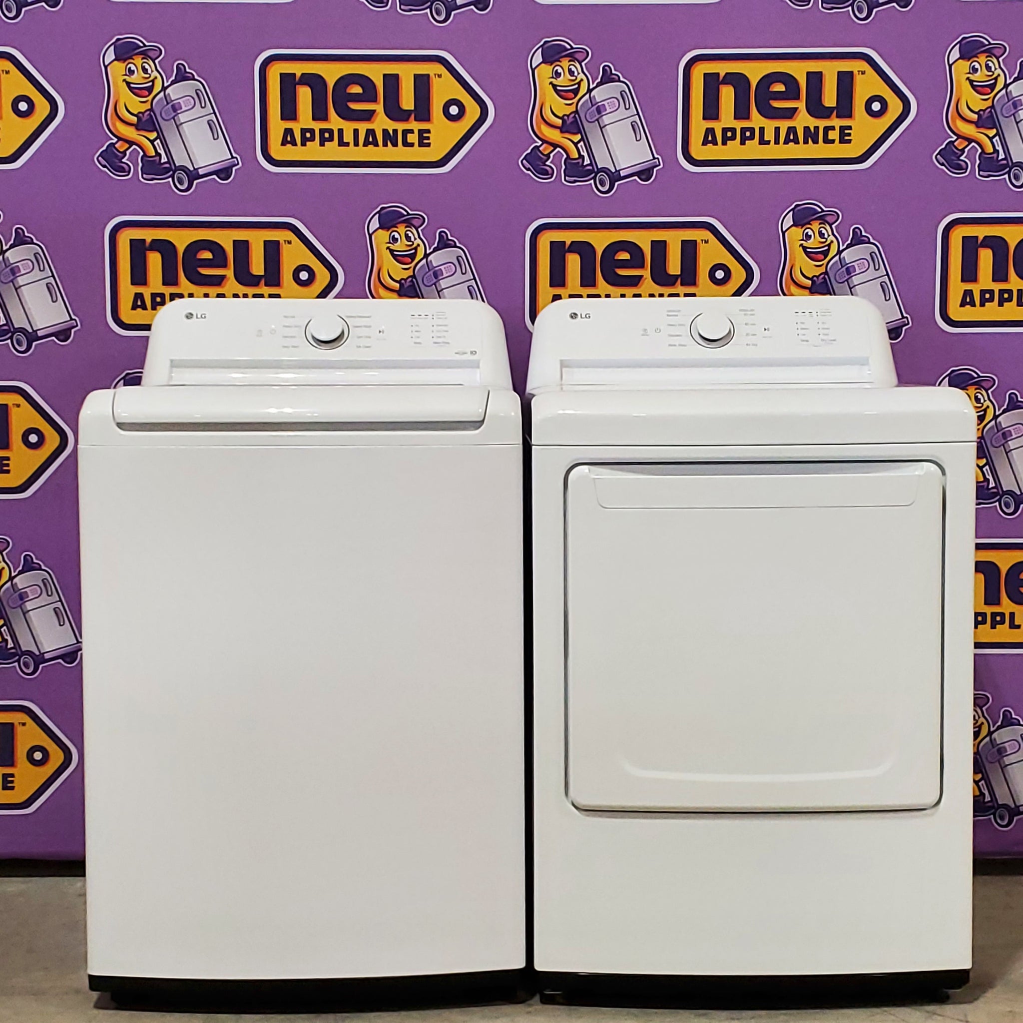 LG White Top Load 4.1 Cu. Ft. Washer with TurboDrum Technology WT6105C