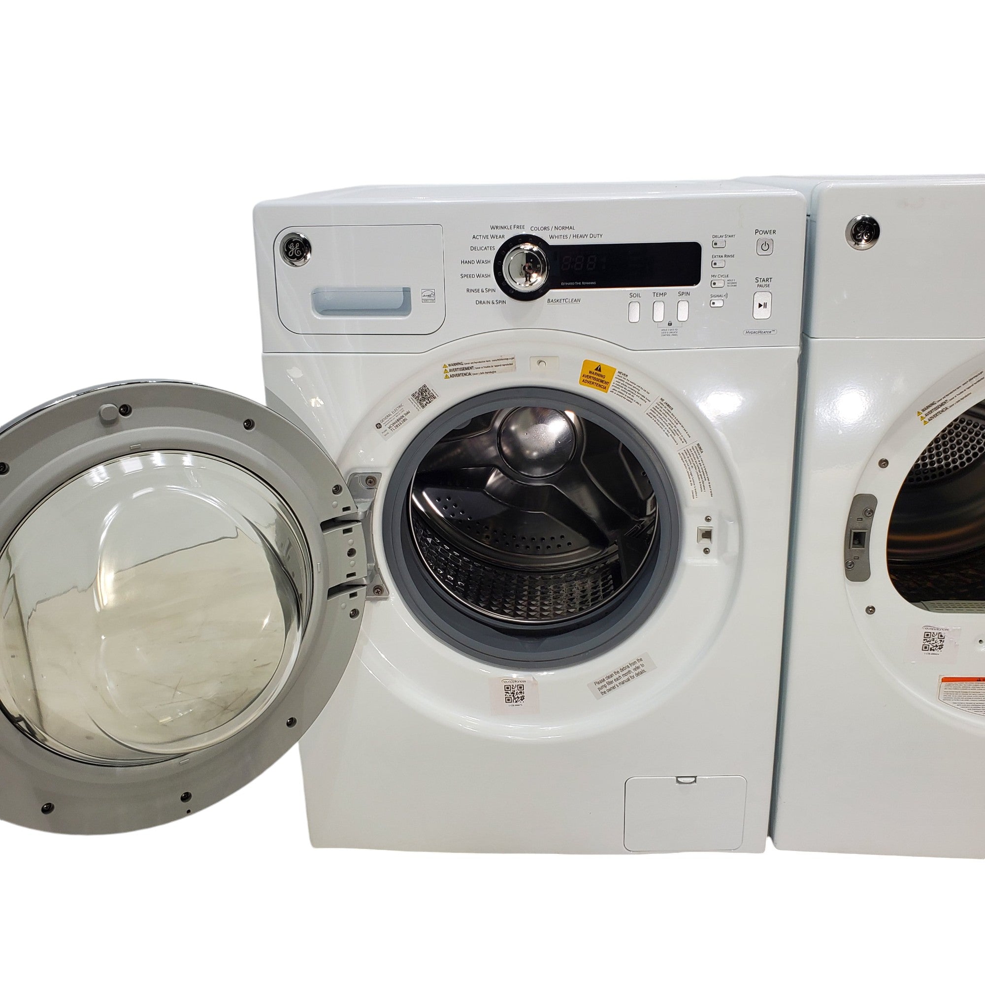 24 Inch Wide Stackable GE 2.2 cu. ft. ENERGY STAR Front Load Washer wi