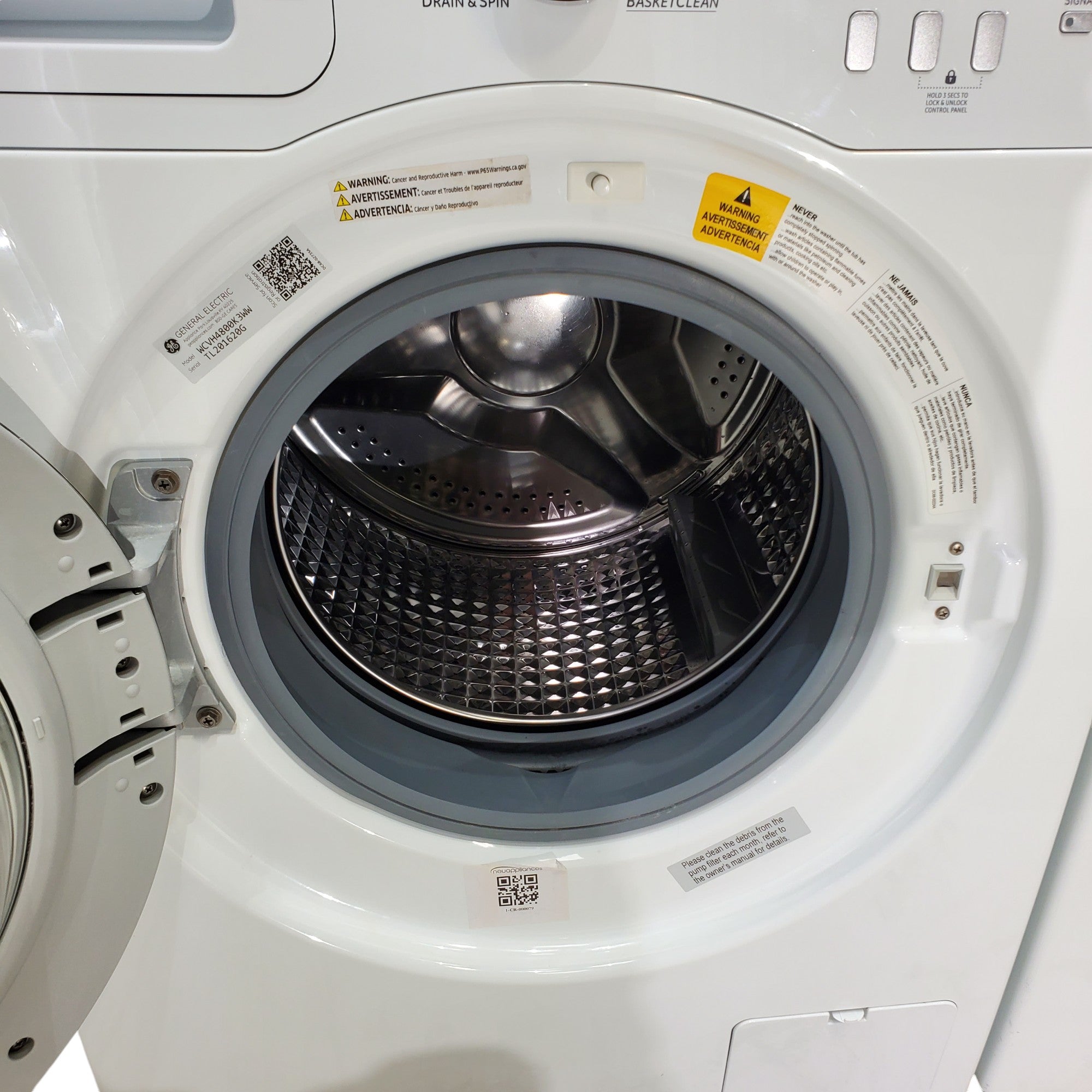 24 Inch Wide Stackable GE 2.2 cu. ft. ENERGY STAR Front Load Washer wi