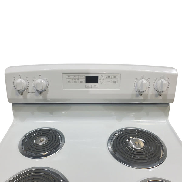 White Amana 30-inch Electric Range with Temp Assure Cooking System - S