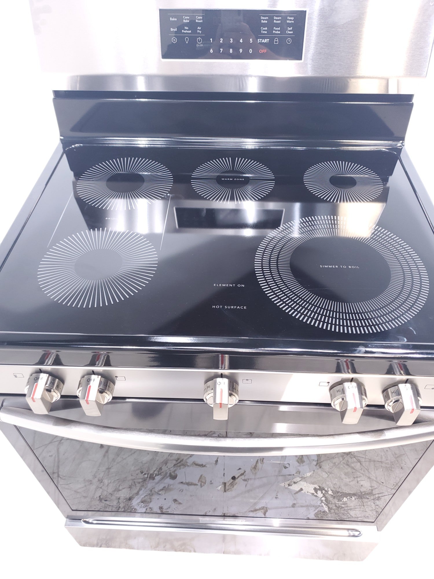 Frigidaire Stainless Steel Gallery 30" Electric Glass top Range with N