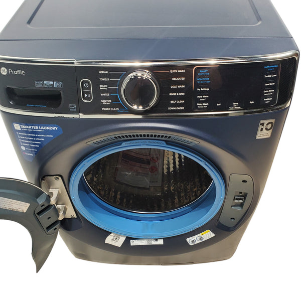 Sapphire Blue GE Profile 5.3 cu. ft. Smart Front Load ENERGY STAR Wash