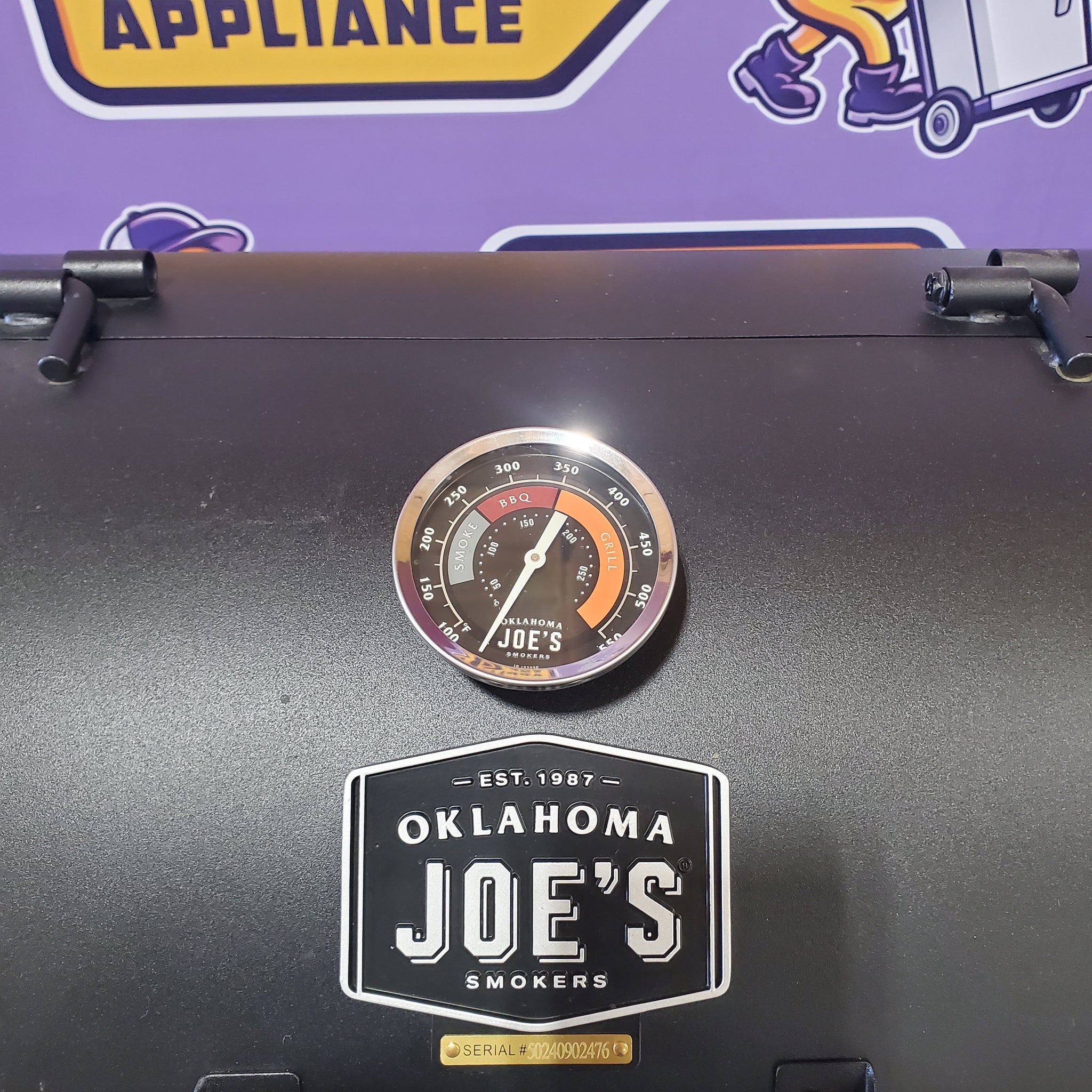 Oklahoma Joe's Canyon Black Liquid Propane and Charcoal Combo Grill 6S