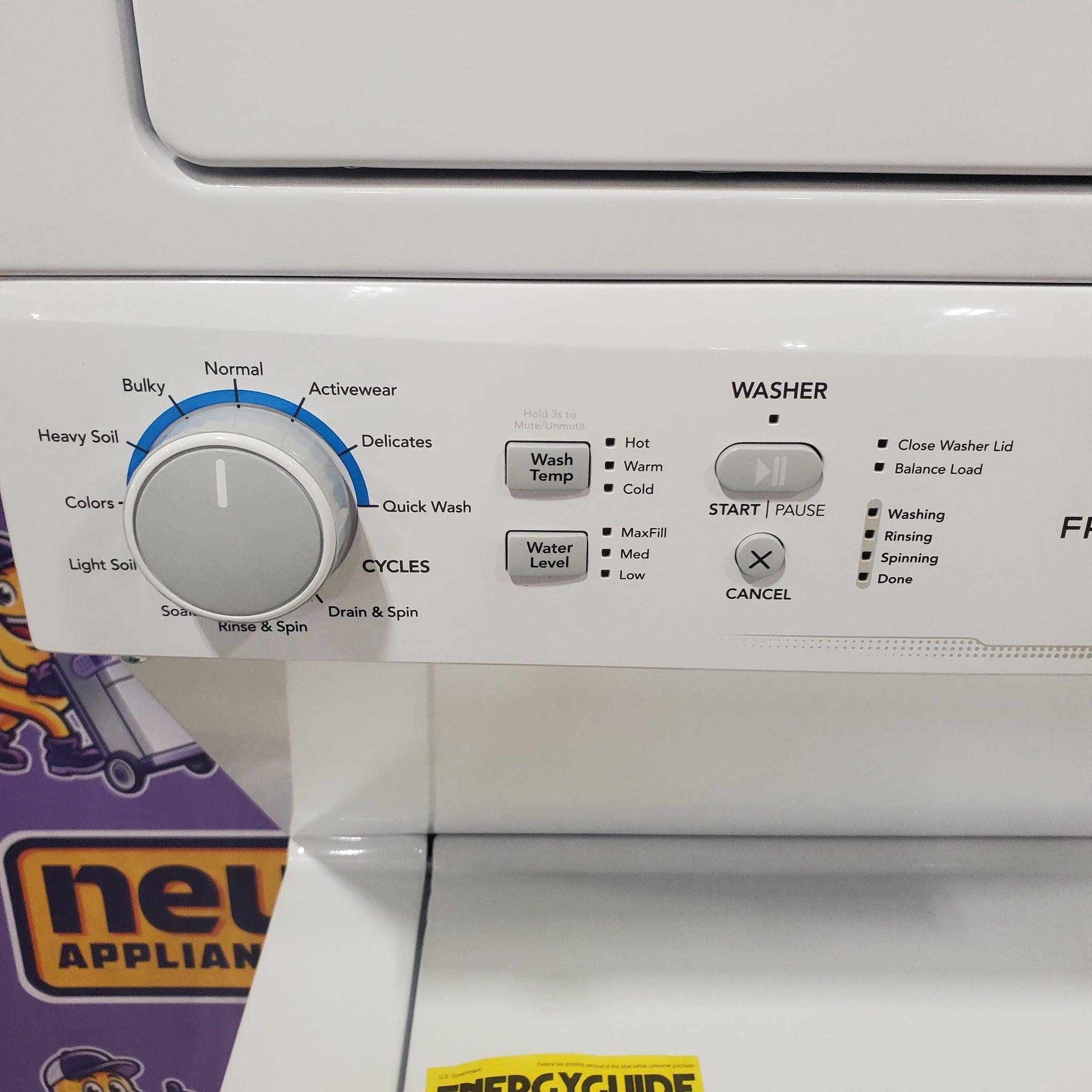 Frigidaire Electric Washer/Dryer Laundry Center - 3.9 Cu. Ft Washer an