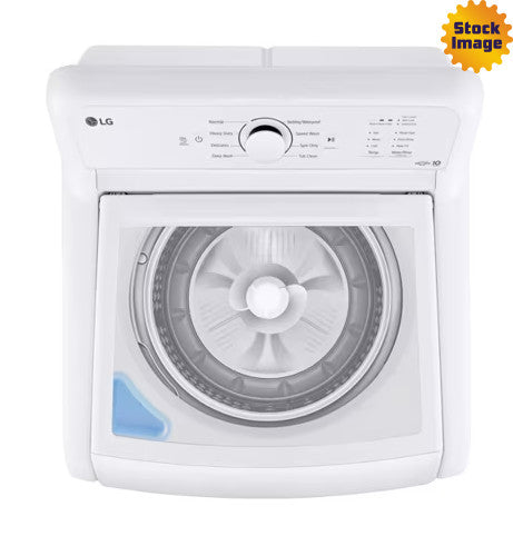 LG White Top Load 4.1 Cu. Ft. Washer with 4 Way Agitator and TurboDrum